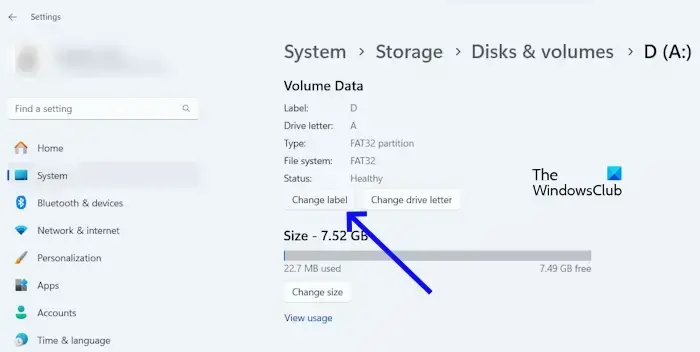 Windows 11/10で外付けハードドライブの名前を変更する方法: keo7mdotco
